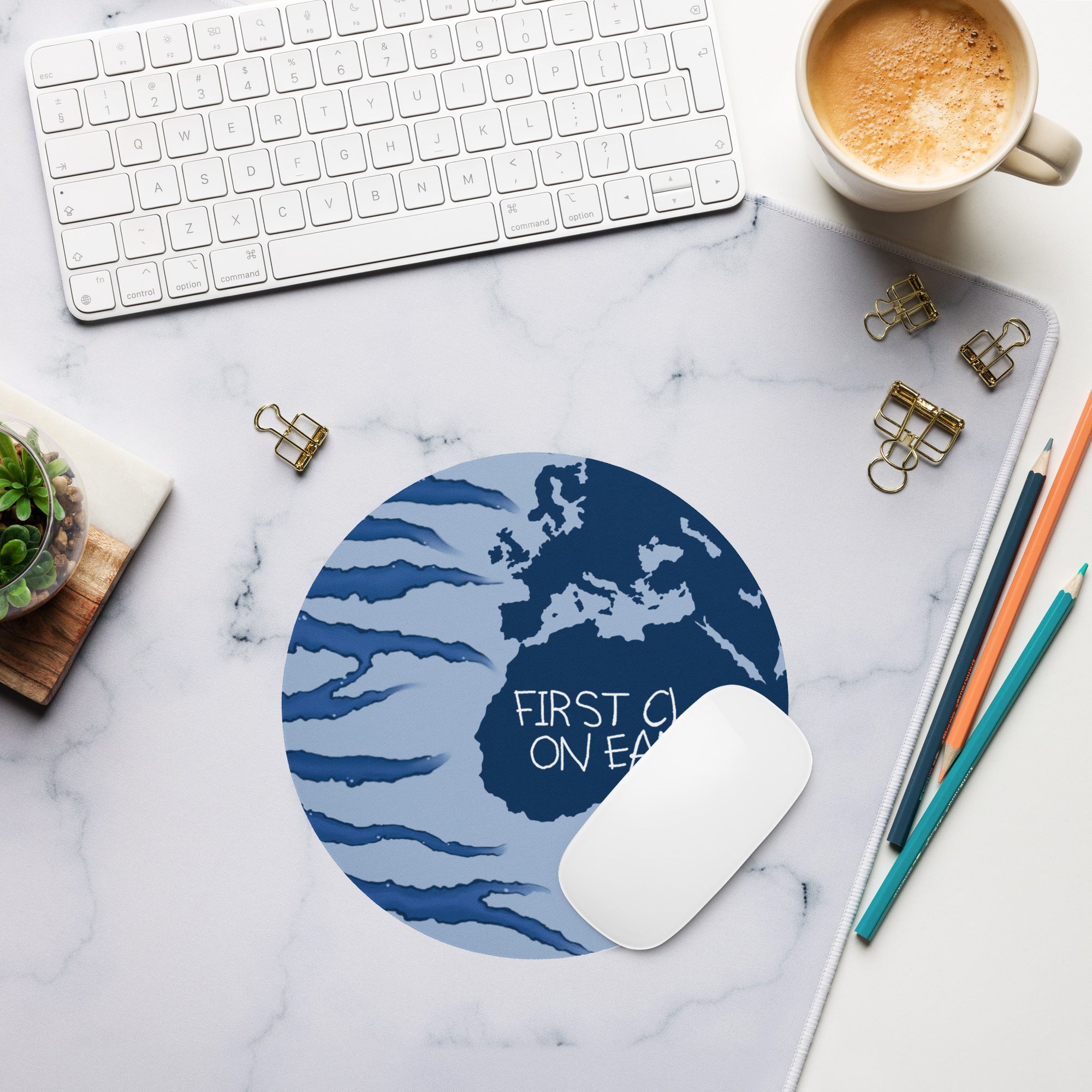 Round mouse pad - First clan on Earth – Avatararcticlife